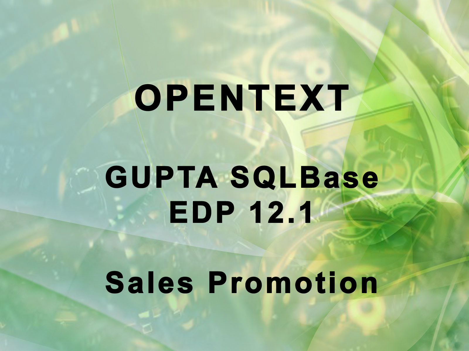 Gupta SQLBase EDP 12.1 – Sales Promotion! | MD Consulting & Informationsdienste GmbH